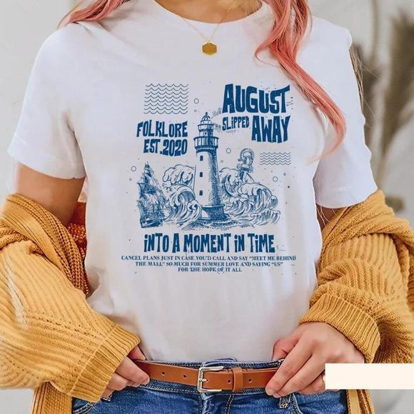 Gildan | Tops | August Slipped Away Shirt August Tee Folklore August ...